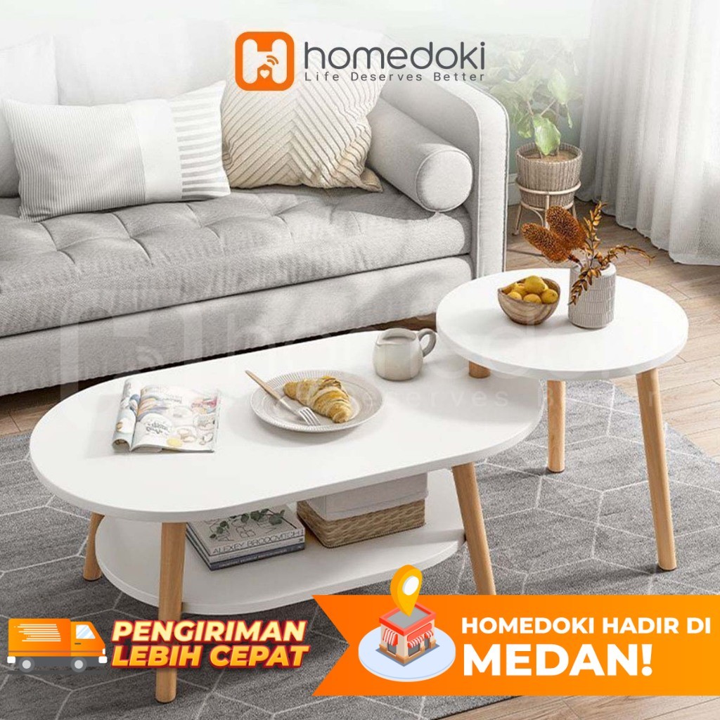 Jual Homedoki Meja Tamu Minimalis / Meja Kopi / Coffee table / Meja ...