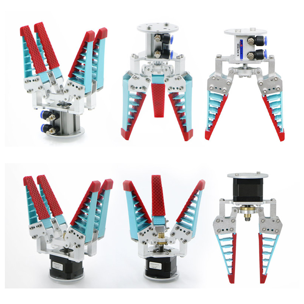 Jual 2kg Big Load Flexible Adaptive Pneumatic Electric Robot Arm Claw ...