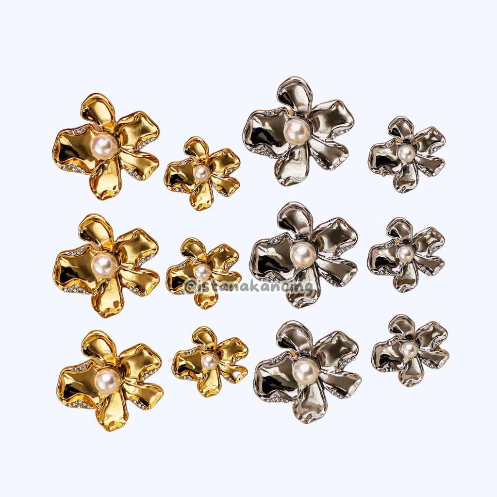 Jual Kancing Jamur Sheva Button | Aksesoris Kancing Flower Mewah Untuk ...