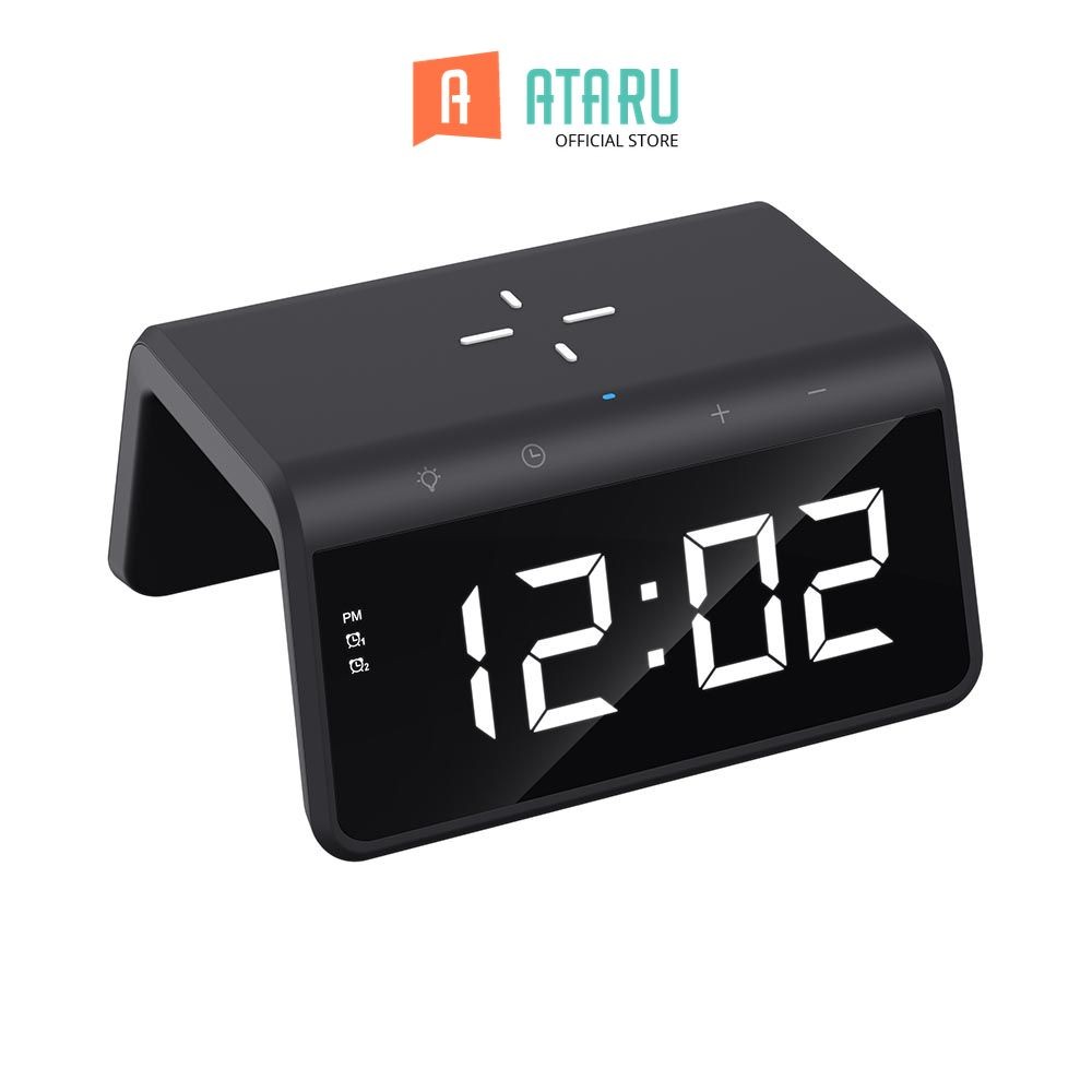 Jual Ataru Havit Wireless Charger Dengan Jam Digital - Hitam Pengisi ...