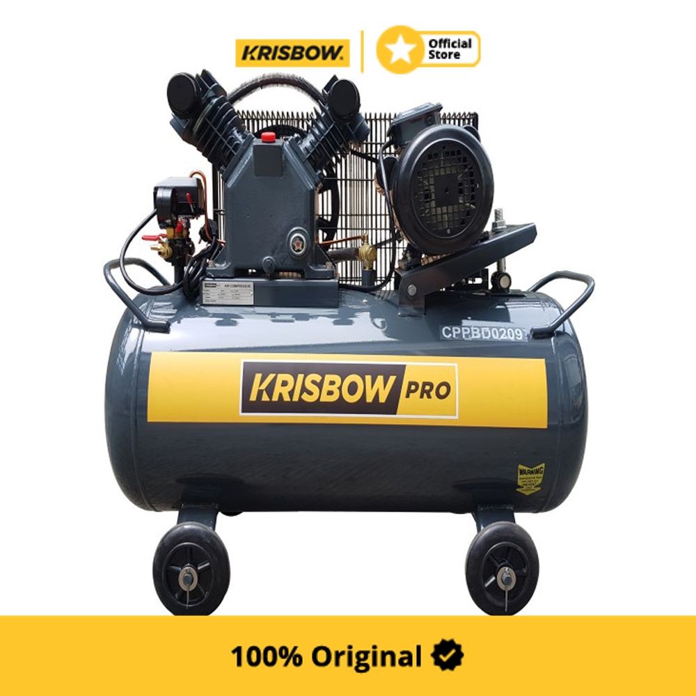 Jual Krisbow Air Compressor Kompresor Angin 2Hp 90L 10Bar 1Ph | Shopee ...