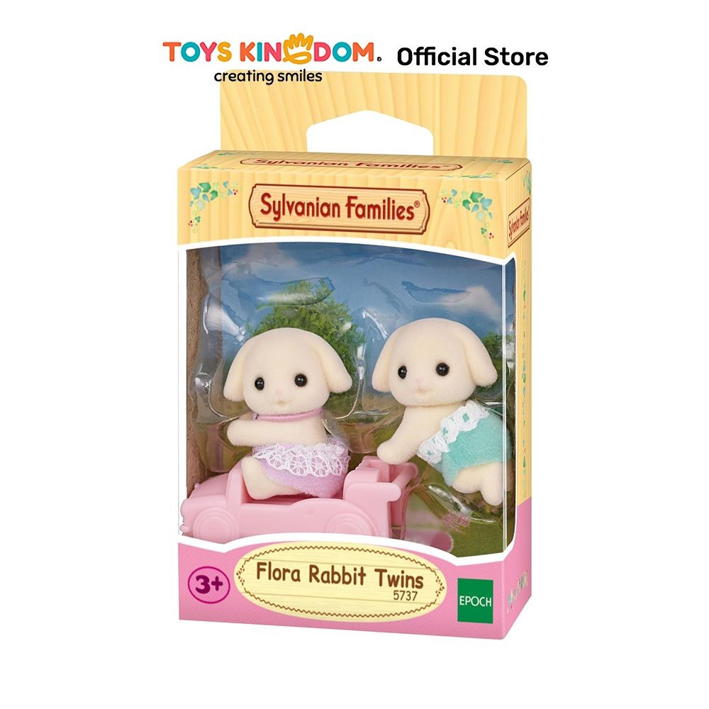 Jual Toys Kingdom Sylvanian Families Set Boneka Flora Rabbit Twins ...