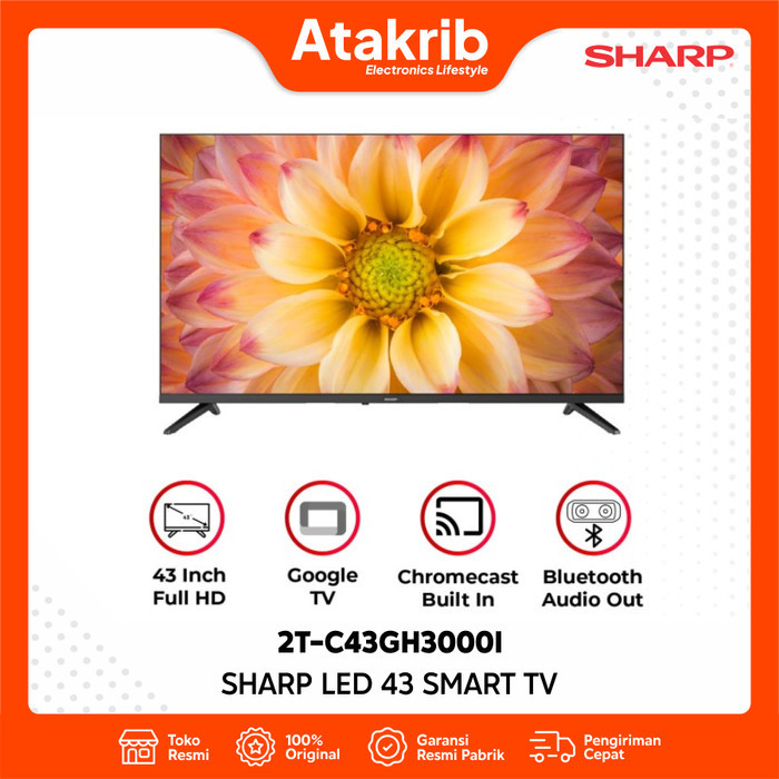Jual SHARP LED 43 2T-C43GH3000I 2K Smart Google TV | Shopee Indonesia
