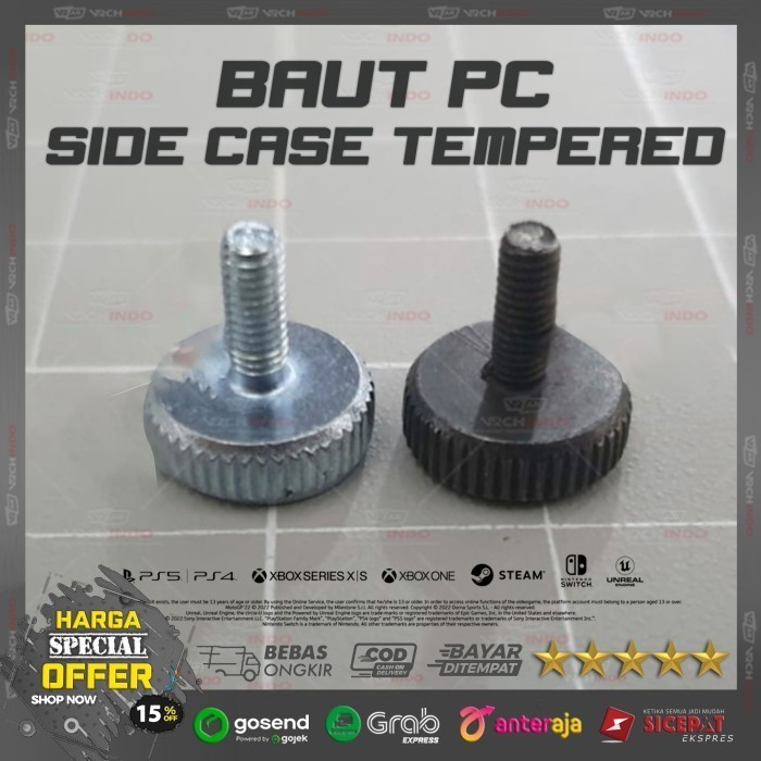Jual Baut Sekrup Casing PC Side Panel Tempered Glass / Akrilik Case PC ...