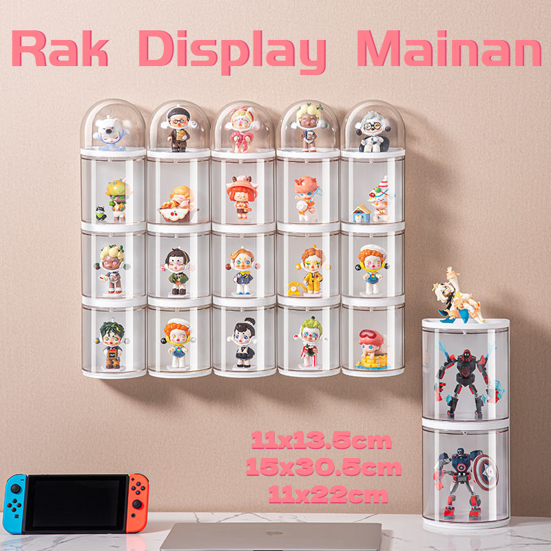 Jual Rak Display Mainan Susun / Rak Pajangan Akrilik Transparan ...