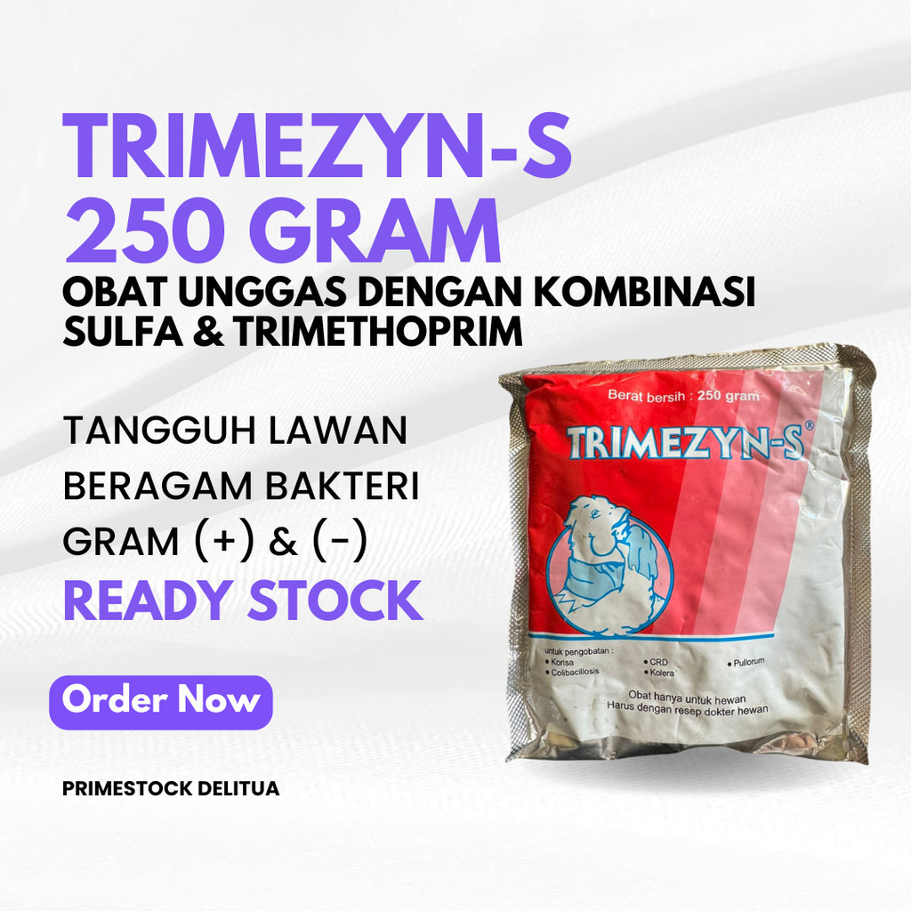 Jual Trimezyn-S 250 Gram MEDION: Solusi Ampuh untuk Kesehatan Unggas ...