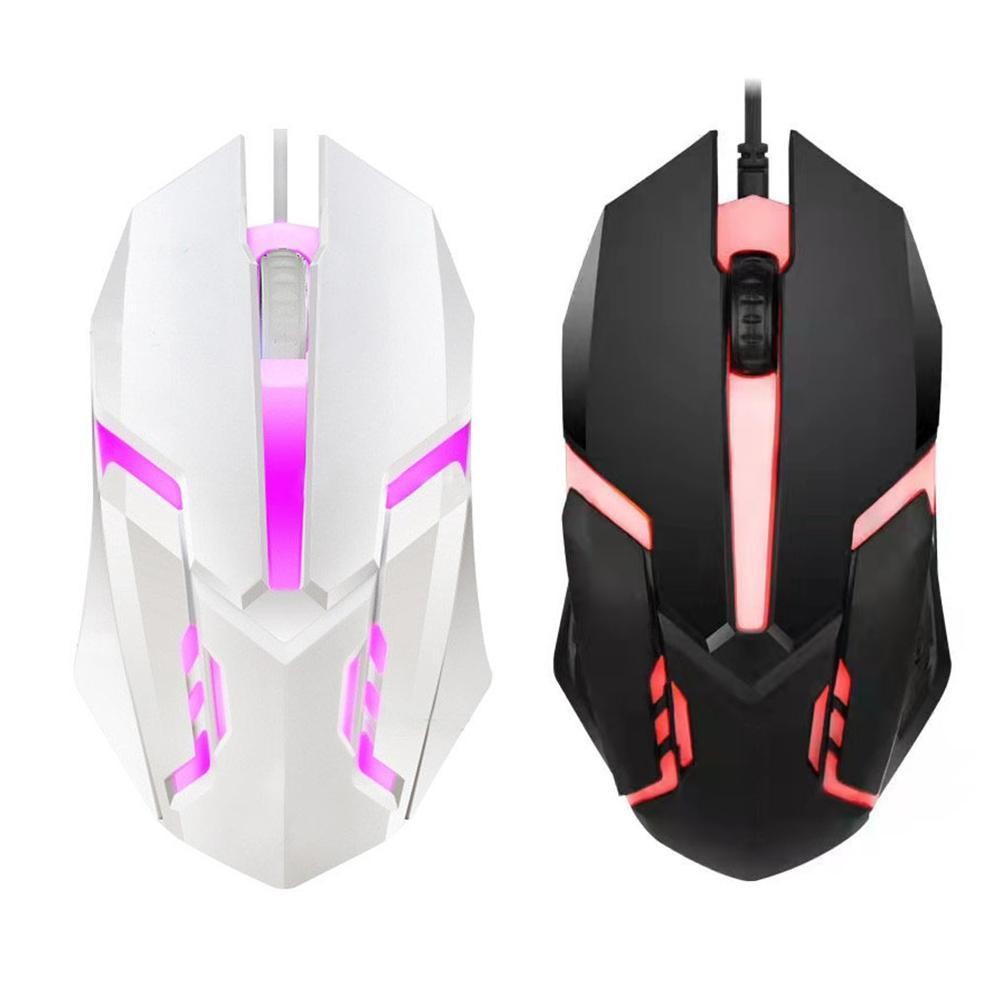 Jual USB Wired Gaming Mouse 1000 DPI 3 Buttons Silent Mause Backlit ...