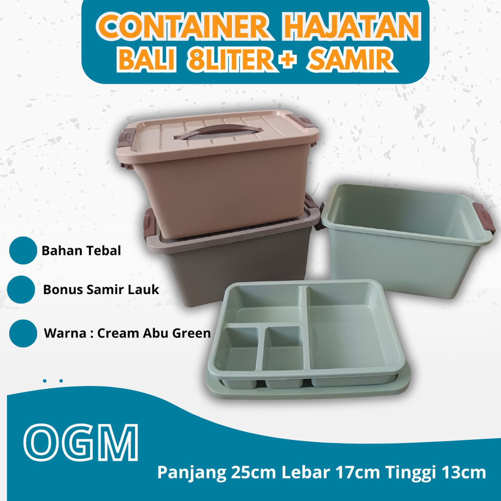 Jual CONTAINER HAJATAN BALI 8L BOX HAJATAN SAMIR | Shopee Indonesia