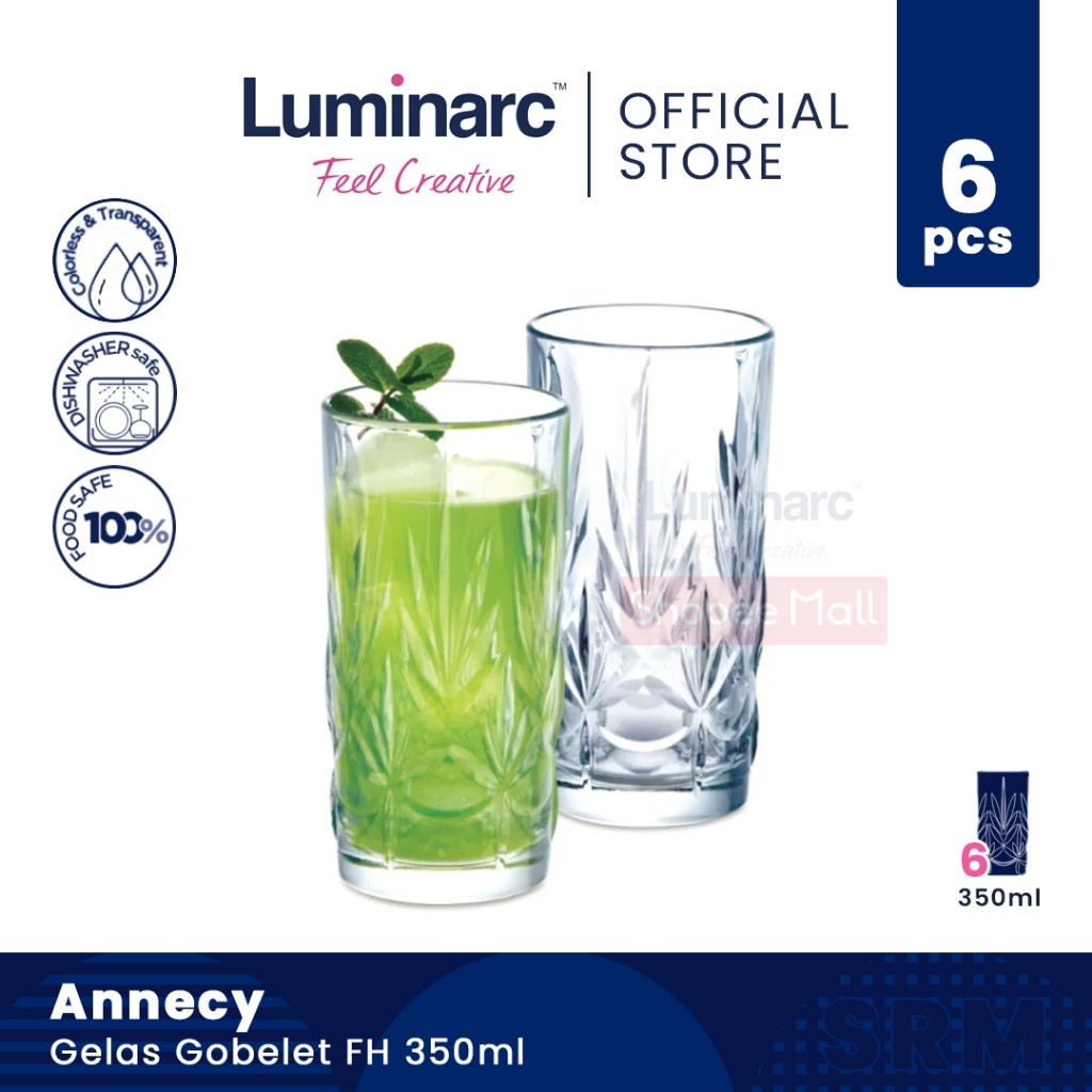 Jual LUMINARC Gelas Gobelet FH Annecy 350ml - 6pcs | Shopee Indonesia