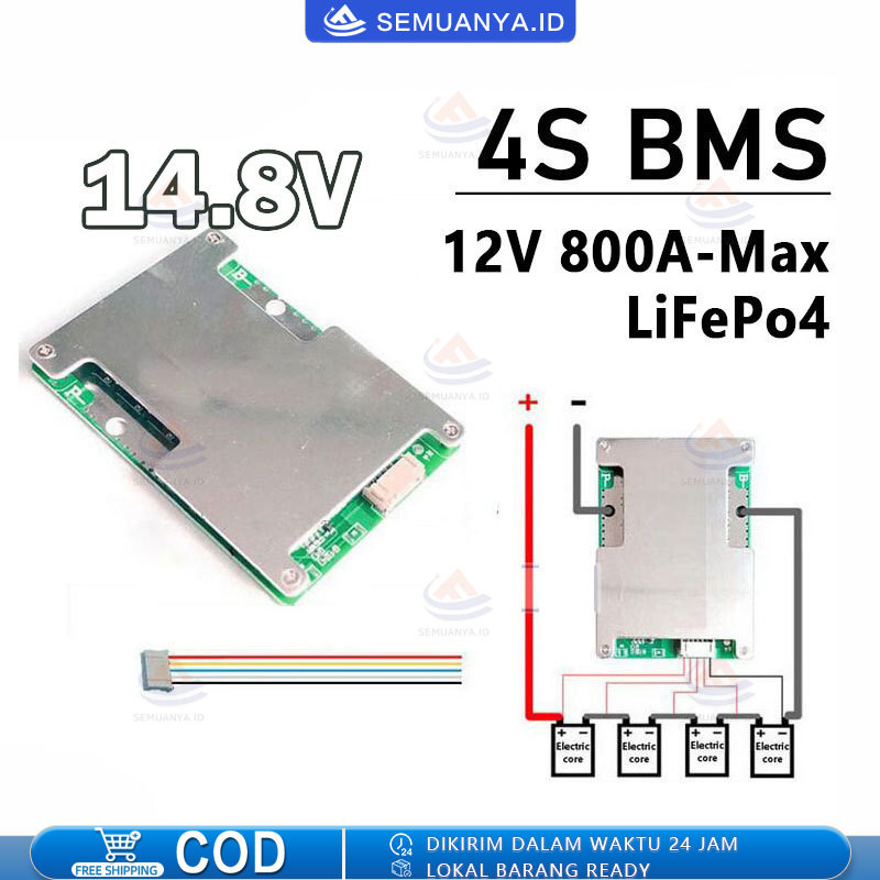 Jual Module BMS 4S 100A 12V Lifepo4 3.2V Common Port BMS 100A | Shopee Indonesia