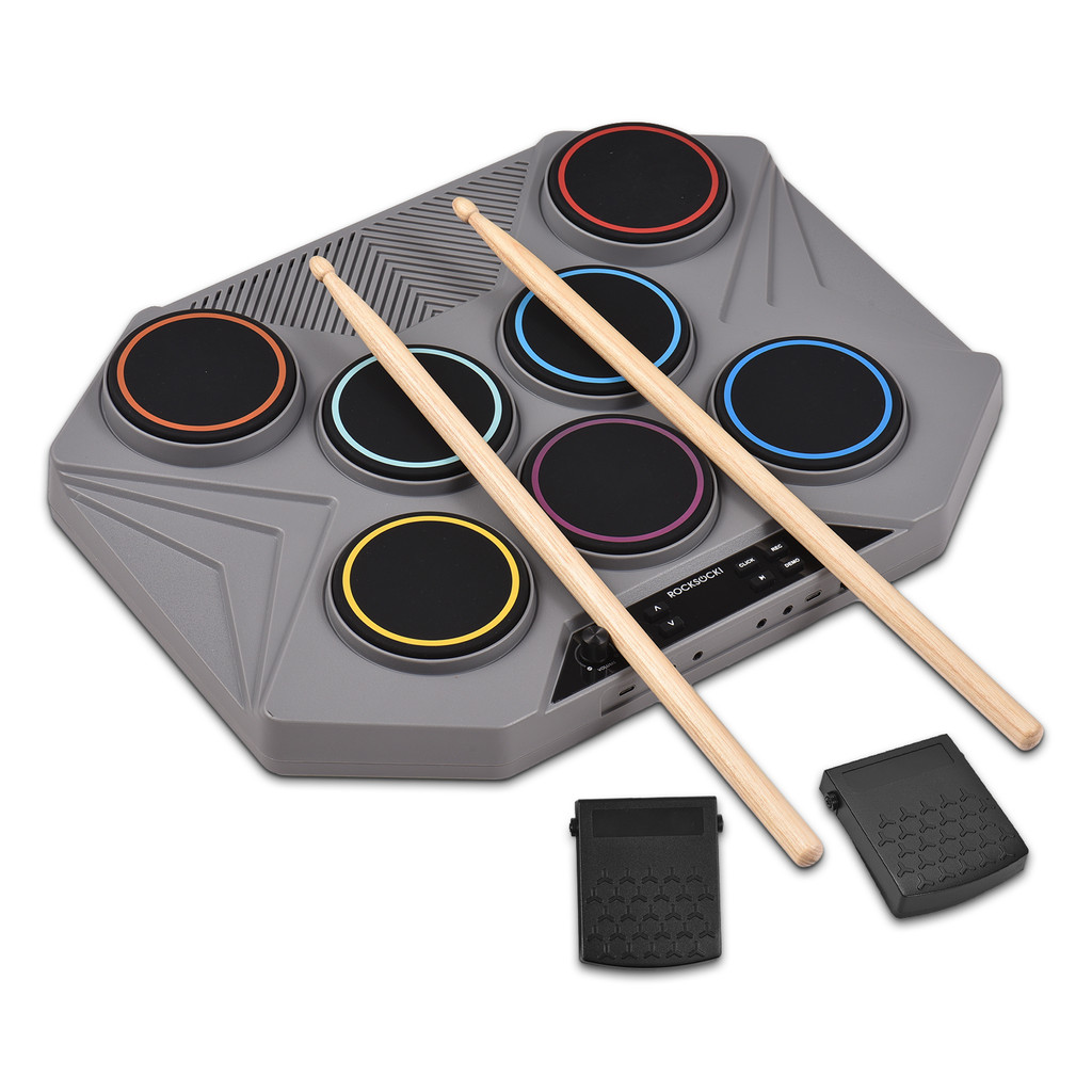 Jual Electronic Tabletop Drum Set Built-in 3W Speaker Portable Digital ...