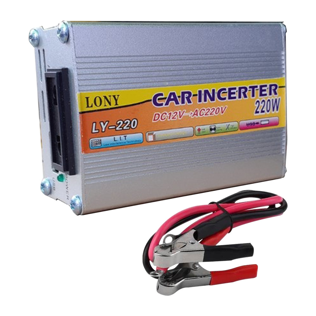 Jual [COD] Car inverter Power Inverter 220 Watt 12 Volt / Inverter 220W ...