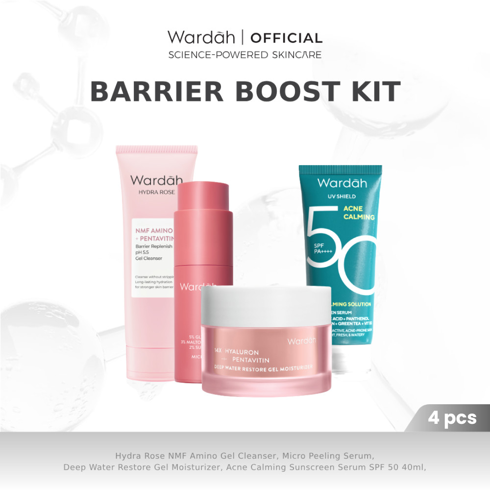 Jual Wardah Paket Best Seller Skincare dan Make Up - Barrier Boost Kit ...
