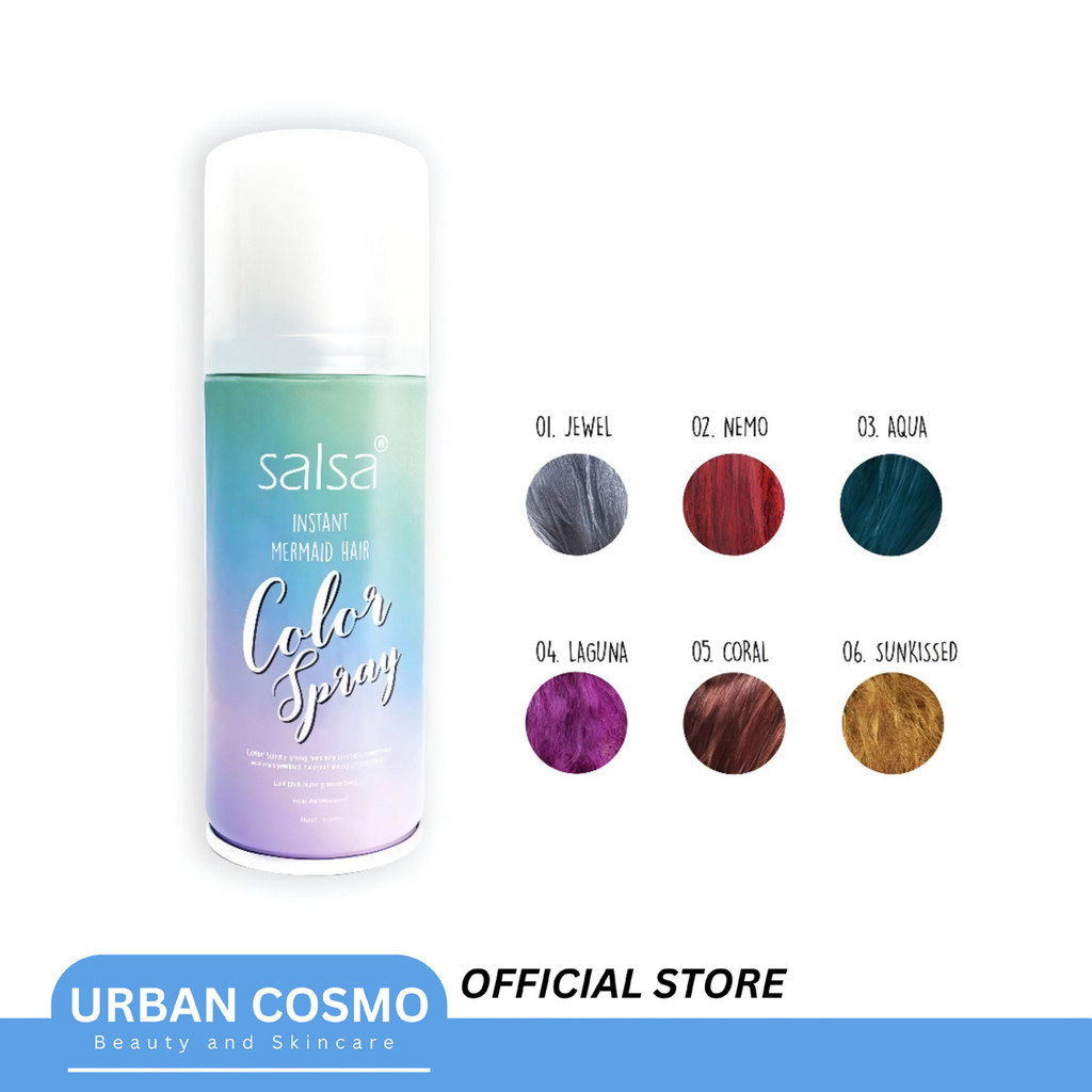 Jual Salsa Instant Mermaid Hair Color Spray / Semir Rambut Temporary ...