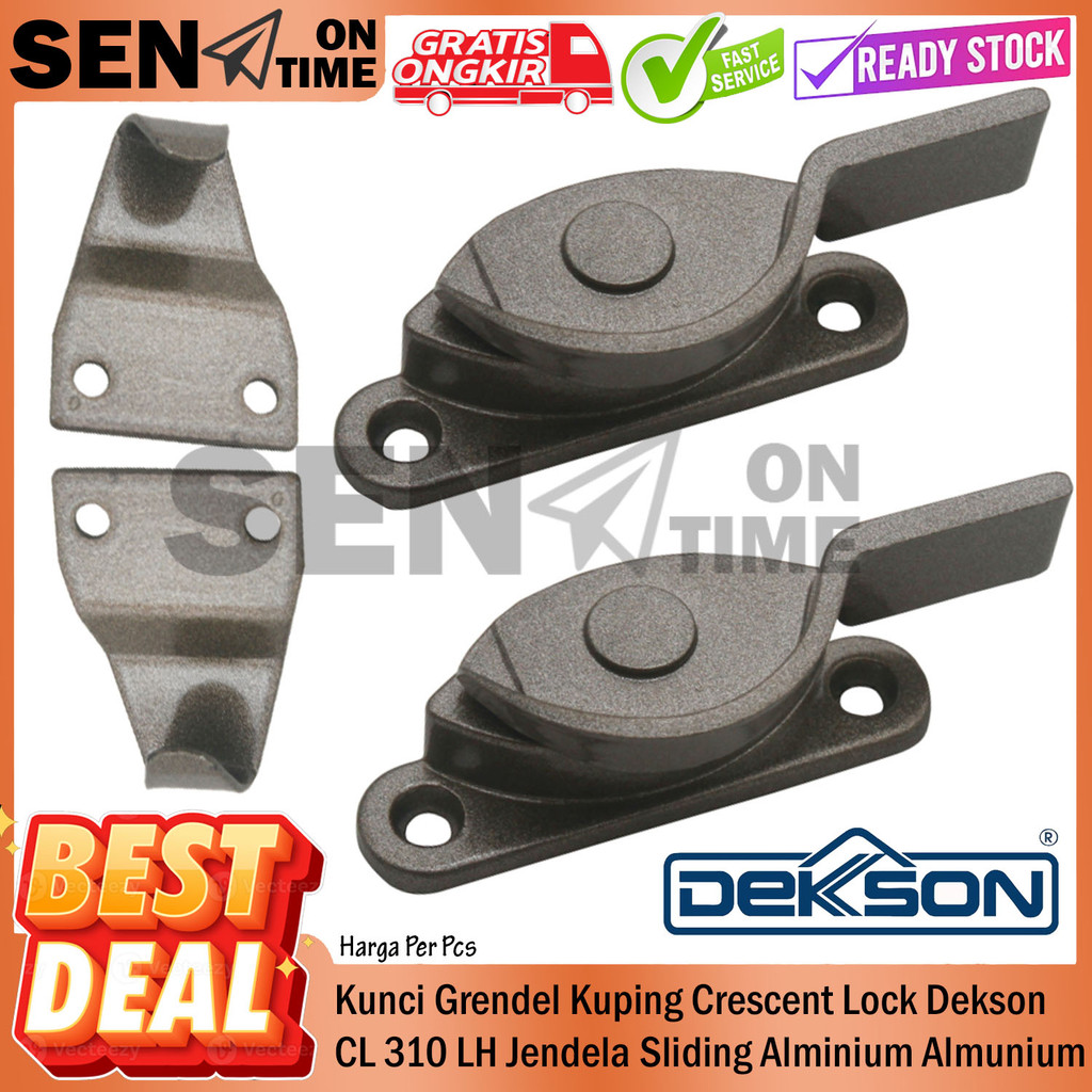 Jual Dekkson Crescent Lock CL 310 LH YBIC Grendel Kuping Jendela ...