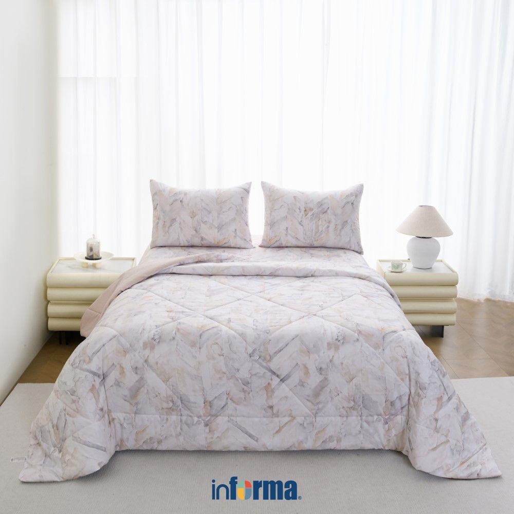 Jual Informa Set 6 Pcs Seprai Microfiber Yves - Cokelat Muda Sprei ...