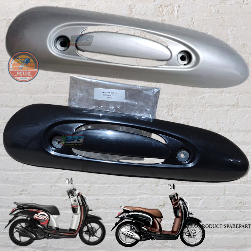 Jual tutup knalpot cover knalpot scoopy fi lama k16 2013 2014 2015 2016 ...