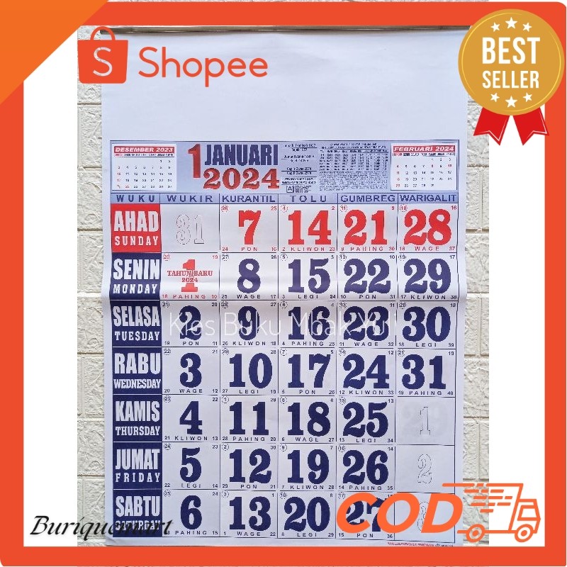 Jual BRQ Terbaru Kalender 2025 Tanggalan Tahun 2025 Terbaru Terbaru ...