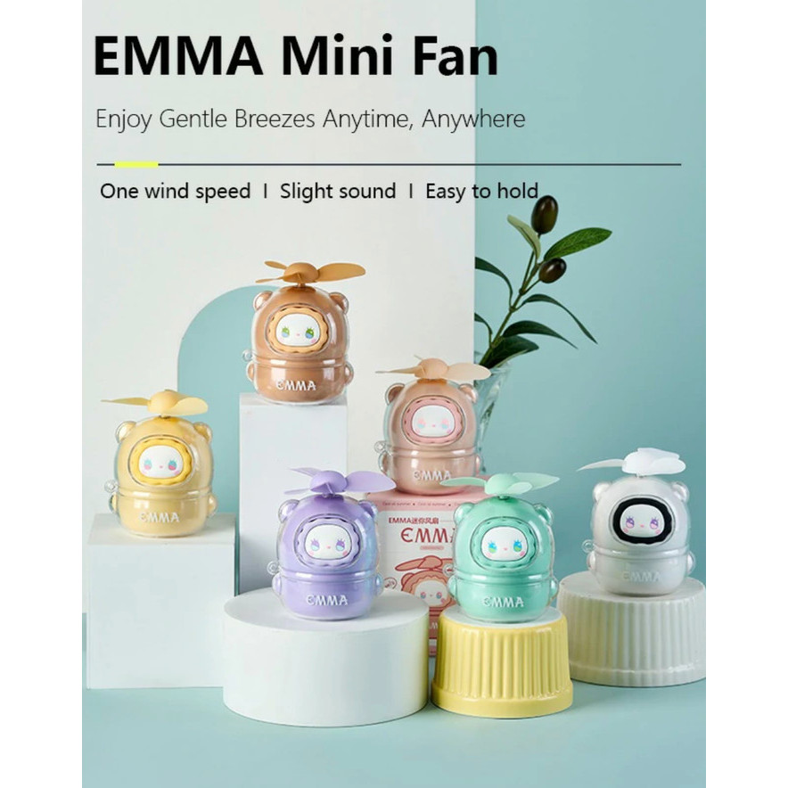 Jual EMMA Mini Fan with Lanyard Selected ( Sealed Foil ) | Shopee Indonesia