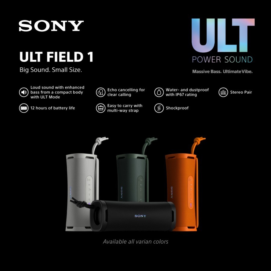 Jual Sony ULT Field 1 SRS-ULT10 SRS ULT 10 Ultra Portable Bluetooth ...