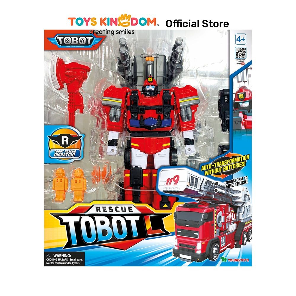 Jual Toys Kingdom Tobot Rescue Robot L Kids Toy Action Figur Mainan ...