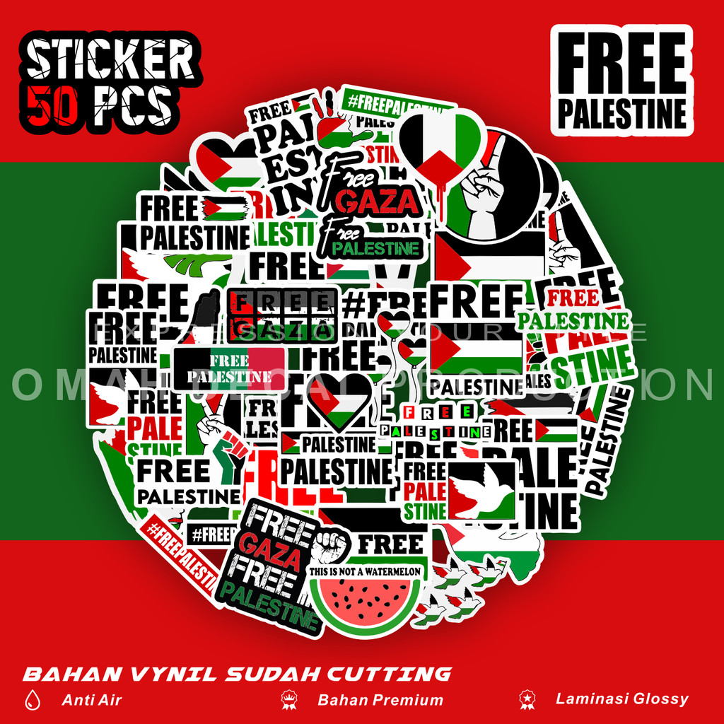Jual STICKER PACK FREE PALESTINE STIKER AESTHETIC FREE PALESTINA ANTI ...