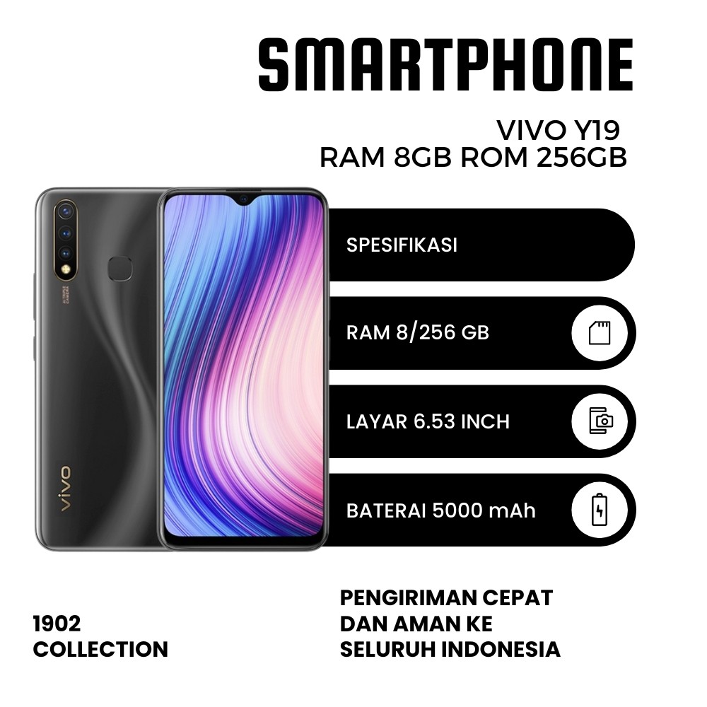 Jual VIVO Y19 RAM 8/256GB FULLSET GARANSI 12 BULAN | Shopee Indonesia