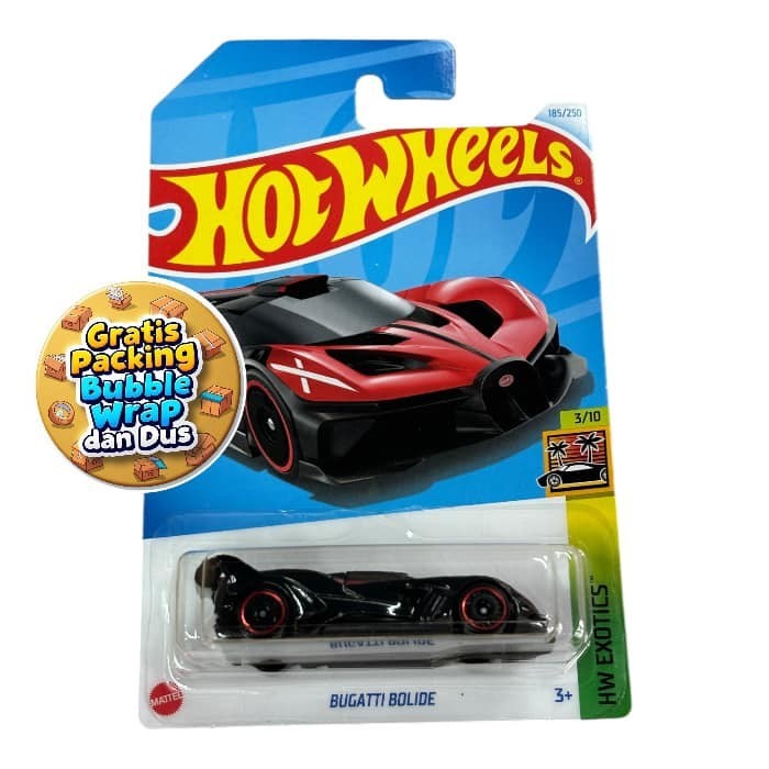 Jual Hotwheels Bugatti Bolide Hitam Merah Lot Q 2024 | Shopee Indonesia