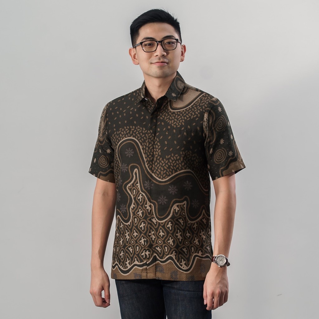 Jual Mandalas Garati - Kemeja Batik Pria Lengan Pendek | Shopee Indonesia