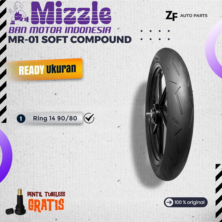 Jual BAN MIZZLE MR 01 MR01 Ring 14 90/80 SOFTCOMPOUND MATIC VARIO BEAT ...