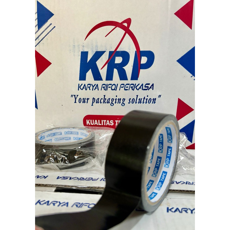 Jual Lakban Kain Hitam | Cloth Tape 36mm x 8m | Cloth tape 36mm x 10 ...