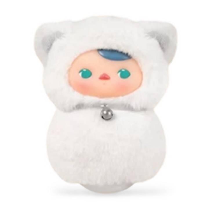 Jual Pop Mart Popmart PUCKY Noble White Cat Roly Poly Kitty Series ...