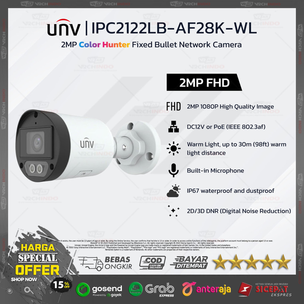 Jual CCTV UNIVIEW IPC2122LB-AF28K-WL - 2MP 1080P FHD | ColorHunter ...
