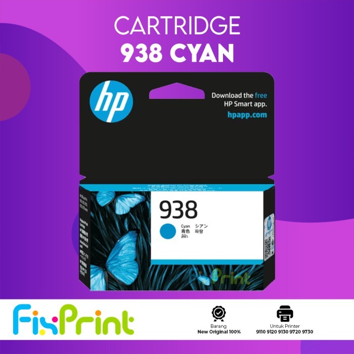 Jual FixPrint Cartridge Tinta HP 938 Cyan Magenta Yellow Black Printer ...