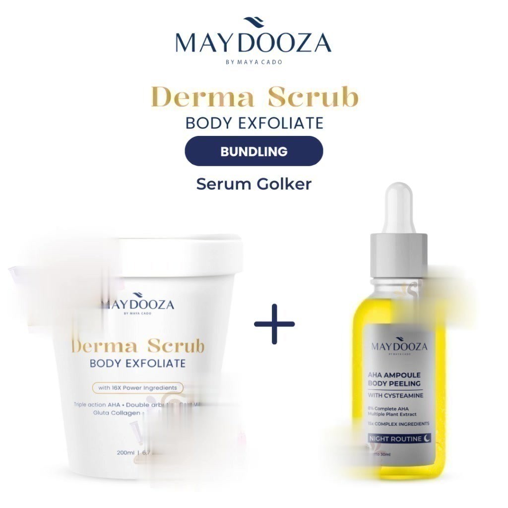 Jual MAYDOOZA - LIVE (BUNDLING DERMA SCRUB + SERUM GOLKER) DERMA SCRUB ...