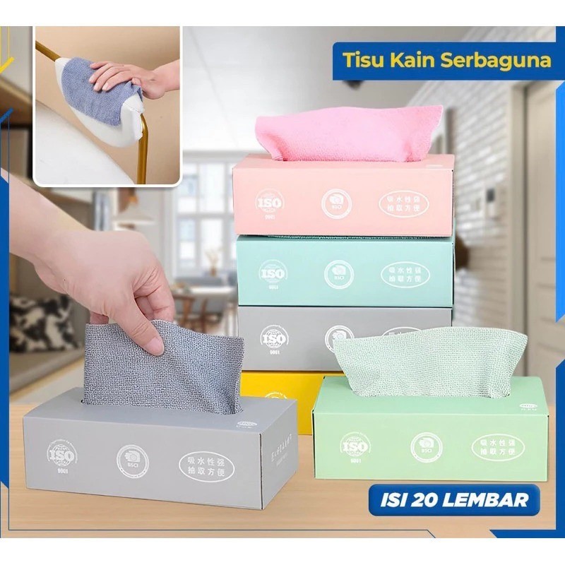 Jual Tisue kain lap Dapur Multifungsi BOX isi 20 Lembar Bisa Digunakan ...