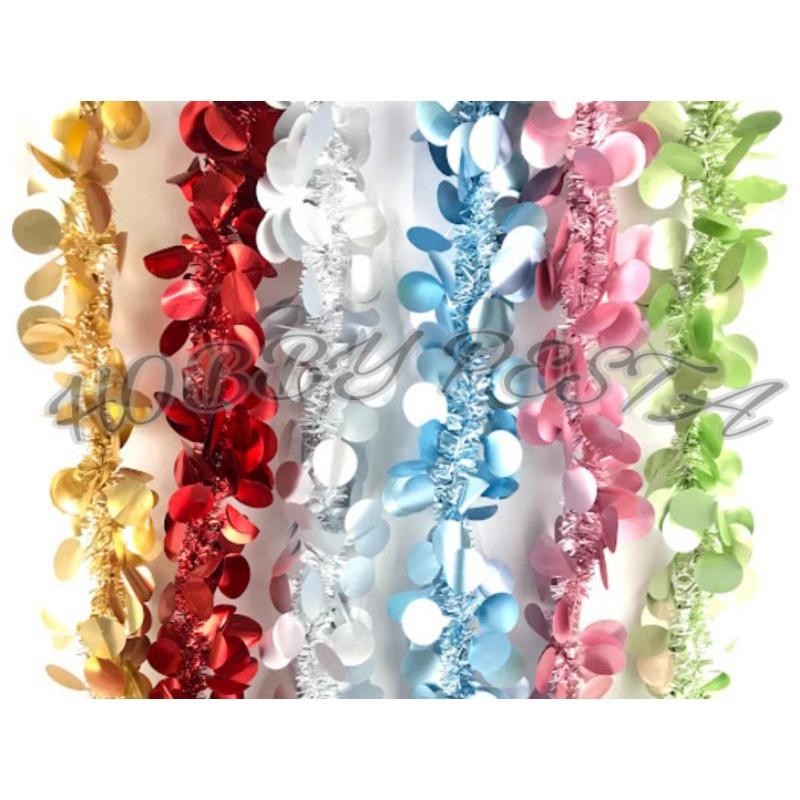 Jual SLINGER MOTIF BULAT BESAR 35 / GARLAND / TINSEL CHRISTMAS / HIASAN ...