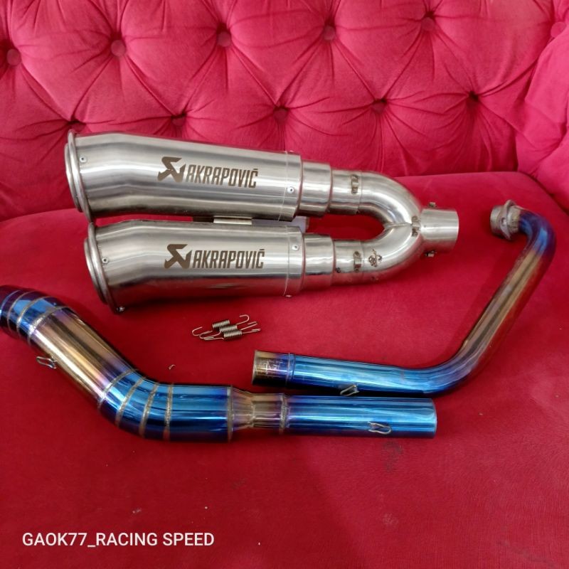 Jual Knalpot Akrapovic Megaphone Cabang Vixion R15 Gsx Cbr150r Cb150r Byson Xabre Mx supra gtr ...
