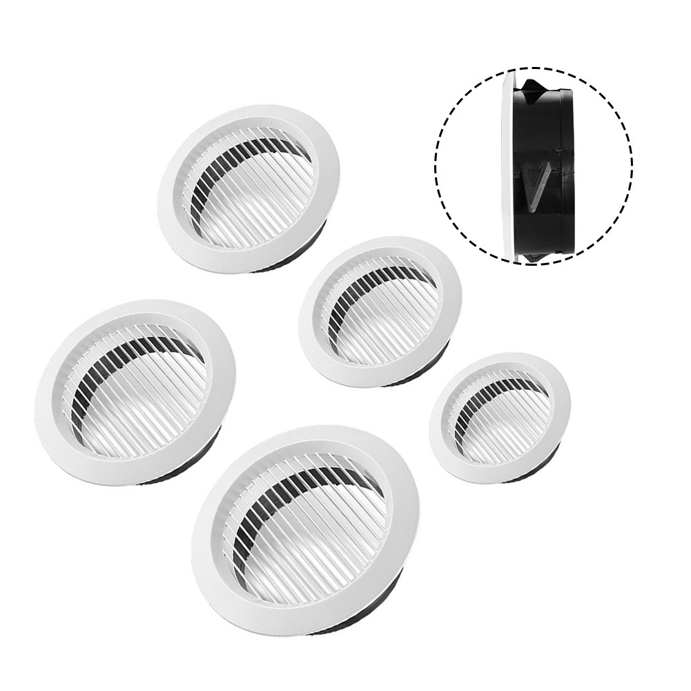 Jual 75-200mm Round Adjustable Wall Interior Vent ABS Ventilation ...