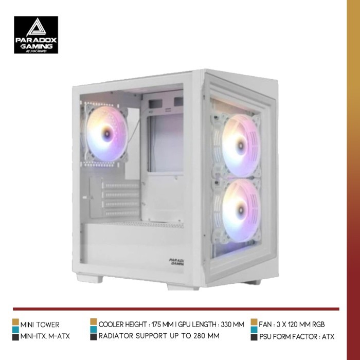 Jual PARADOX GAMING RAKHIE | Micro ATX PC Casing | Shopee Indonesia