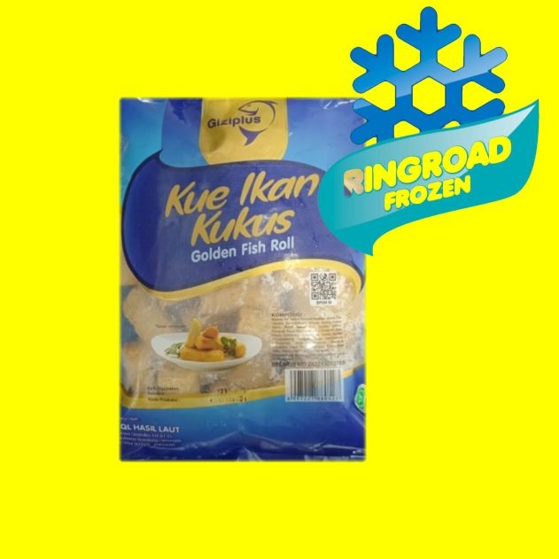 Jual GIZIPLUS GOLDEN FISH ROLL 500 GR - KUE IKAN KUKUS | Shopee Indonesia