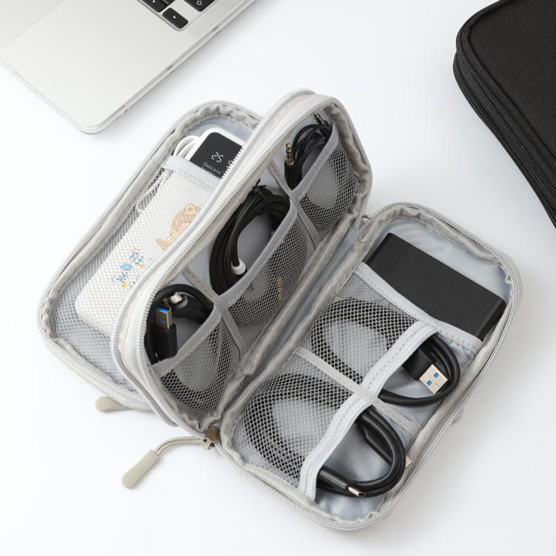 Jual [HARU] Cable Organizer Pouch Tas Penyimpanan Kabel Travel Storage ...