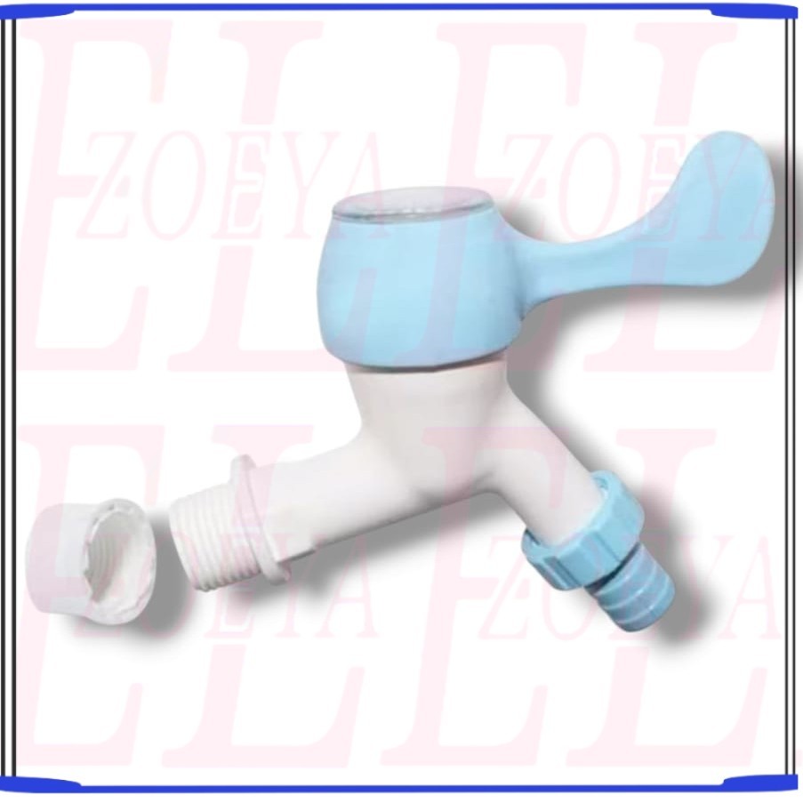 Jual Kran air pvc kran plastik taman keran double drat 2 way | Shopee ...