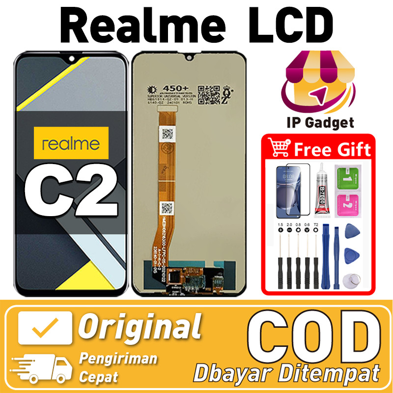 Jual ORI FOR LCD Realme C2 Fullset Original LCD HP Realme C2 Asli ...