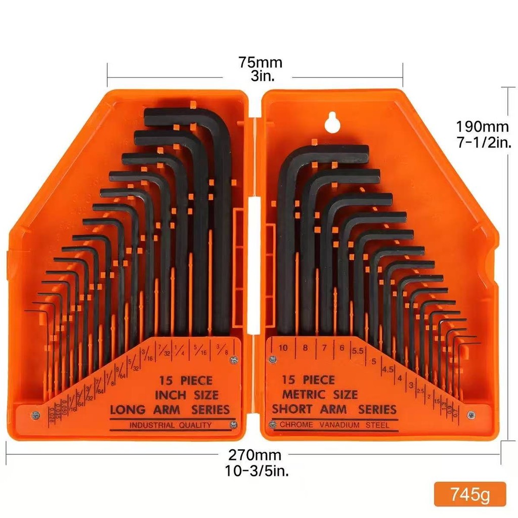 Jual Kunci L Set Camel Hexagonal / Star / Segienam / Bintang Satin ...