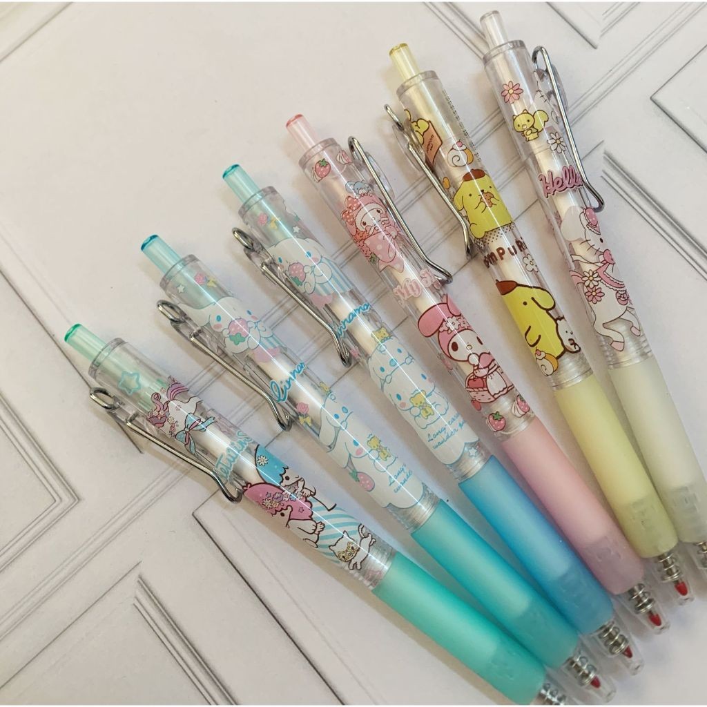 Jual Pulpen Karakter Sanrio set - Bolpen isi 6 pcs 0.5mm - Pulpen ...