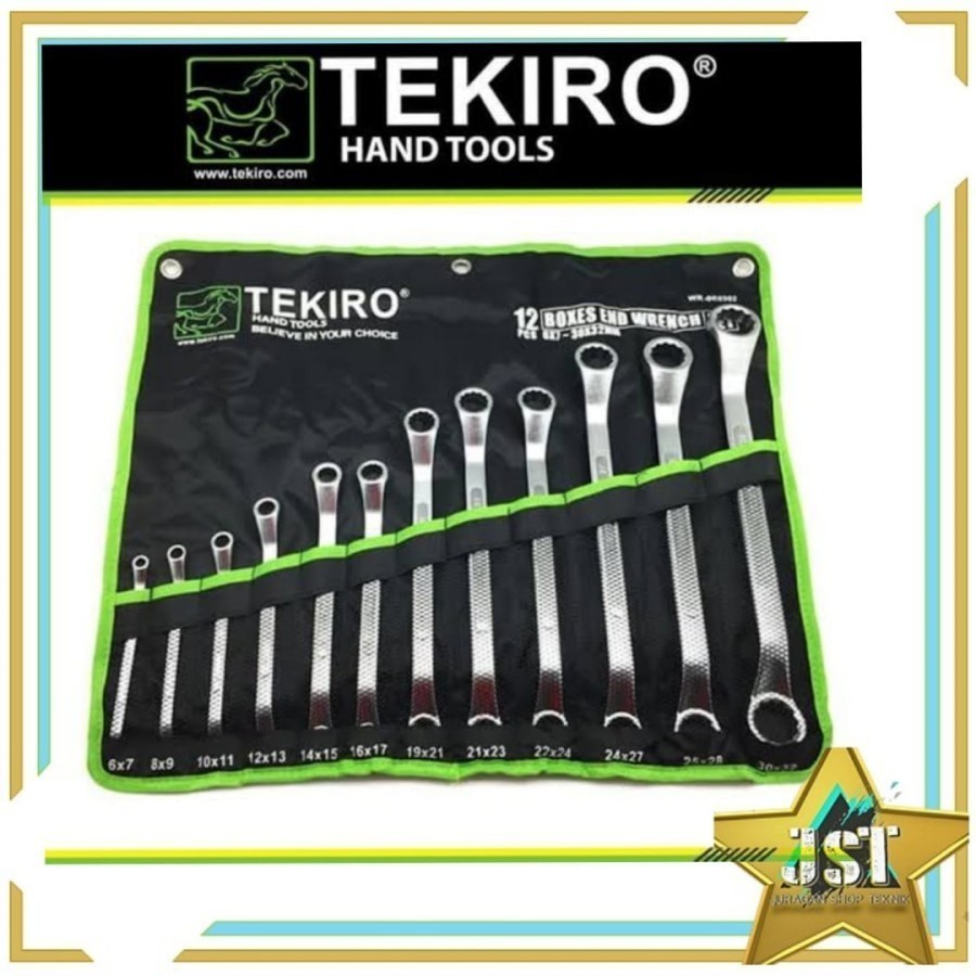 Jual Tekiro Kunci Ring- Ring Set 12pcs 6-32 mm - wrench set 12pcs ...