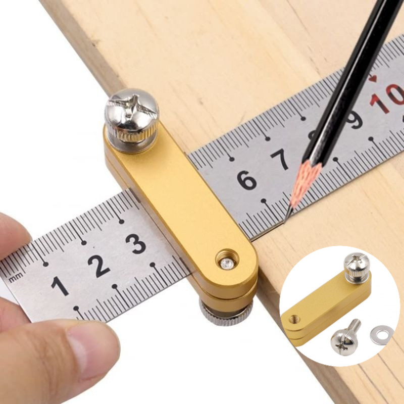 Jual Marking Gauge Stopper Untuk Ruler Adjustable Ruler Locator Alat ...