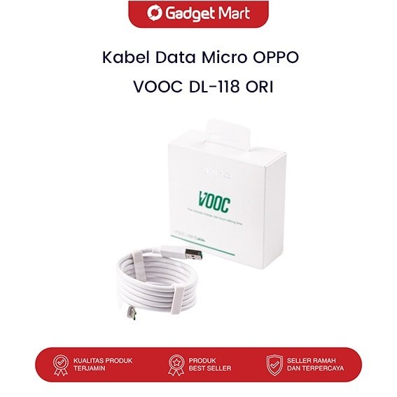Jual Kabel Data Micro OPPO VOOC DL-118 Original | Shopee Indonesia