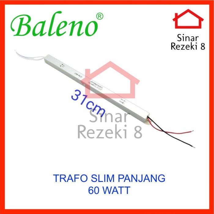 Jual Trafo Slim Panjang 5A (60 Watt) / Travo LED Strip Adaptor Adapter ...